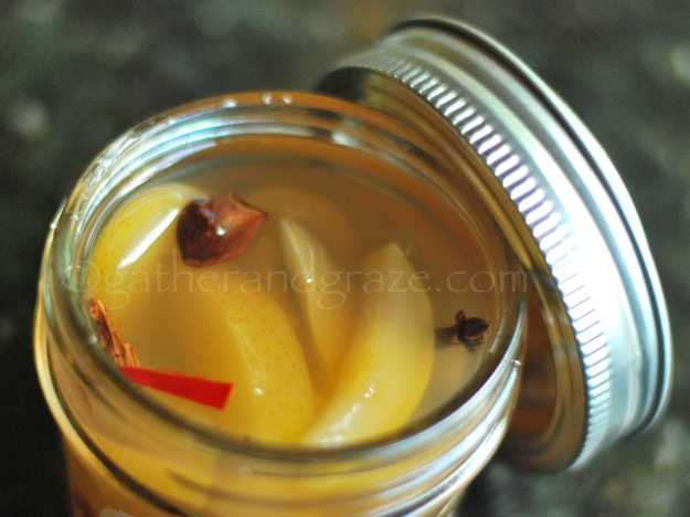 Spiced Pickled Pears | Gather & Graze
