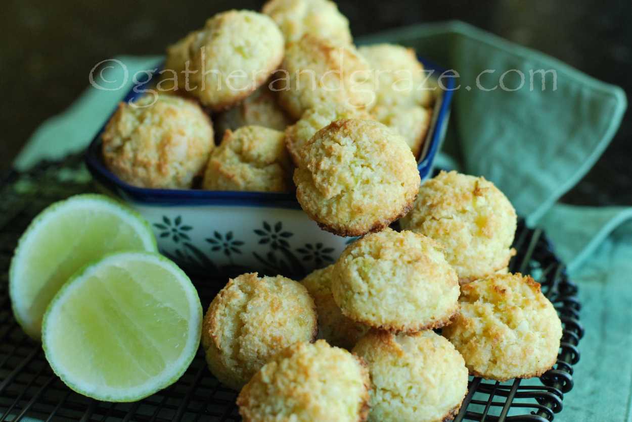 Lime, Coconut and Macadamia Macaroons | Gather & Graze